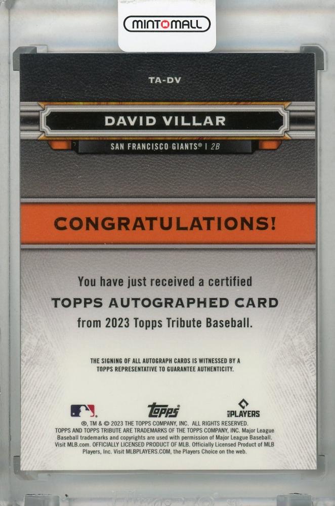 ミントモール / MINT 浦和店 / 2023 Topps Tribute San Francisco Giants David ...