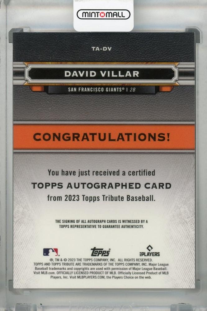 ミントモール / MINT 浦和店 / 2023 Topps Tribute San Francisco Giants David ...