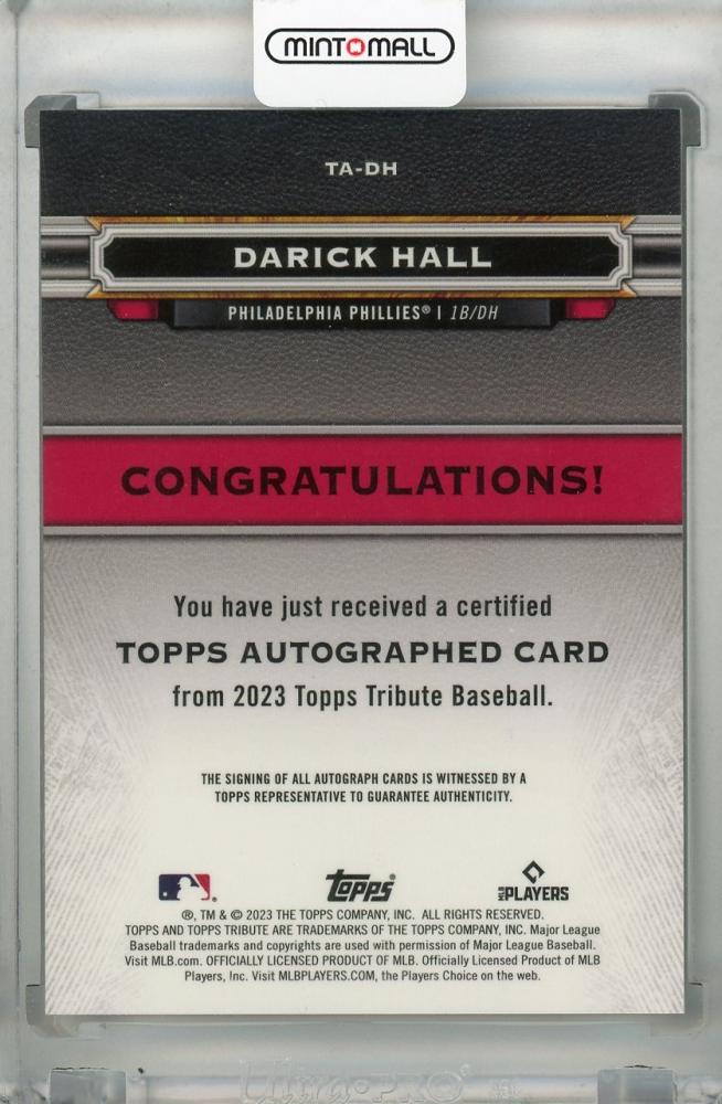 ミントモール / MINT 浦和店 / 2023 Topps Tribute Philadelphia Phillies Darick ...