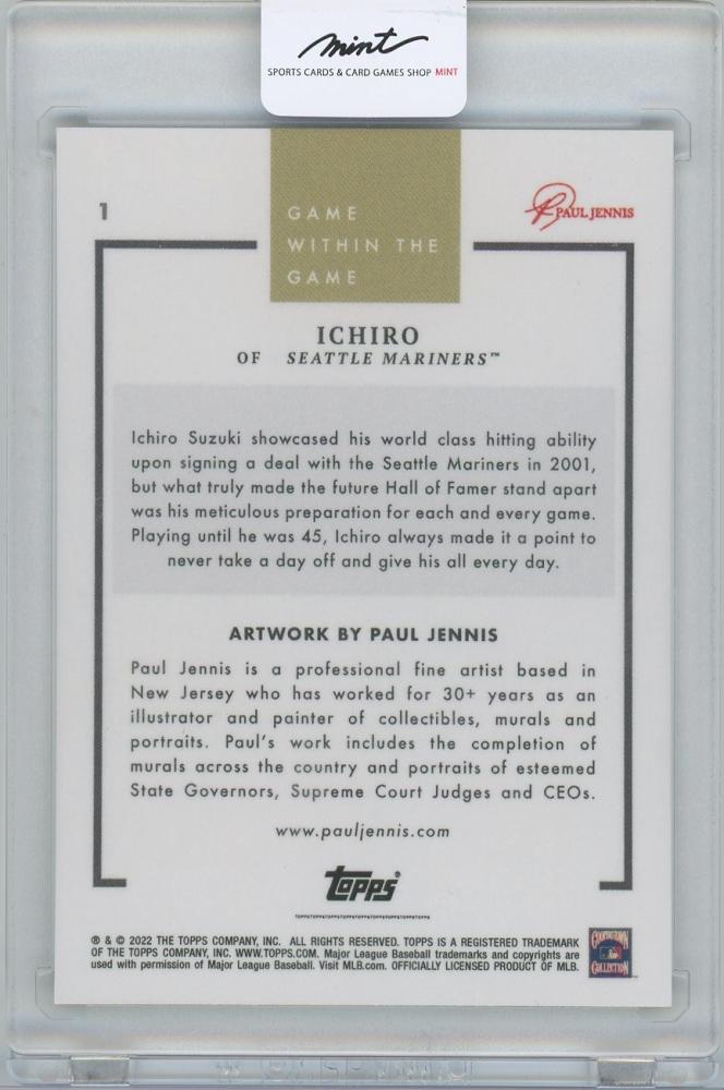 ミントモール / MINT 横浜店 / 2022 TOPPS Game Within the Game #1 / ICHIRO(Seattle ...