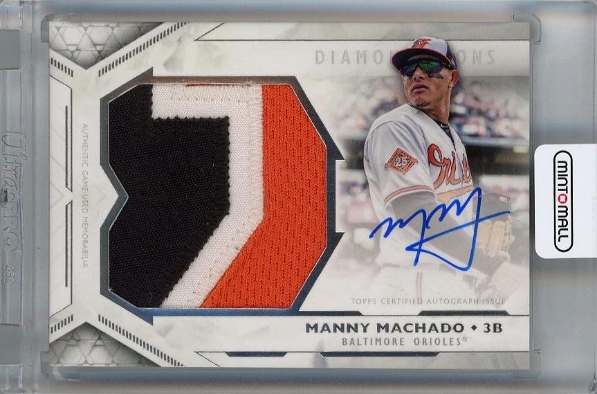 ミントモール / MINT 千葉店 / 2018 Topps Diamond Icons Manny Machado Jumbo Patch ...