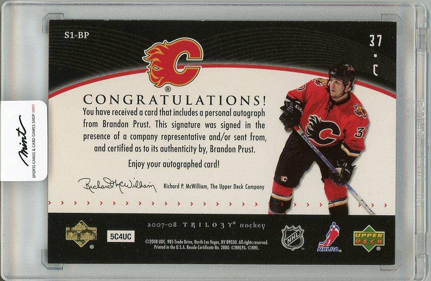ミントモール / MINT 梅田店 / 2007-08 UPPER DECK Trilogy Brandon Prust Autograph