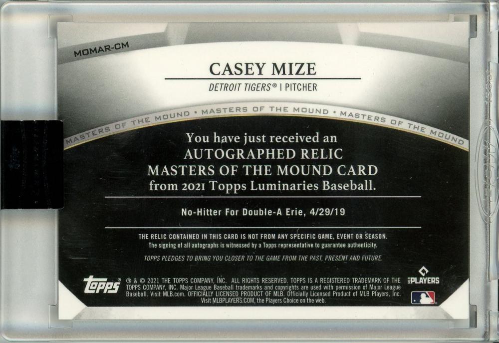ミントモール / MINT 立川店 / 2021 Topps Luminaries Casey Mize Masters Of The ...
