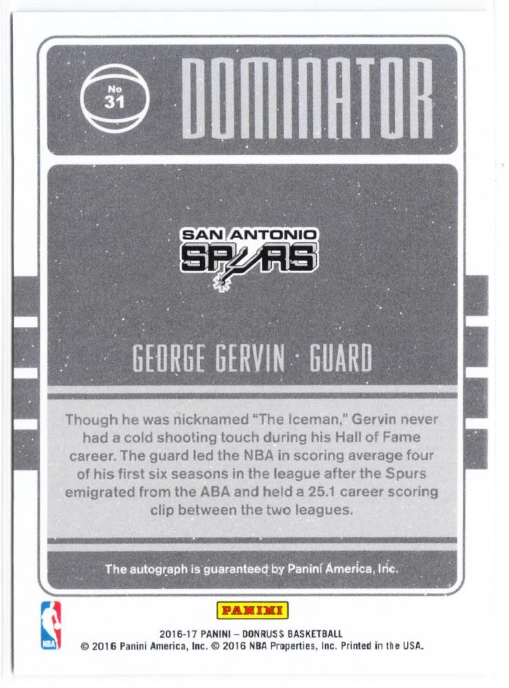 ミントモール / MINT 札幌店 / 2016-17 PANINI Donruss George Gervin Dominator ...