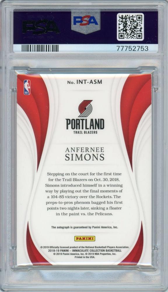 ミントモール / MINT 札幌店 / 2018-19 PANINI Immaculate Collection Anfernee ...