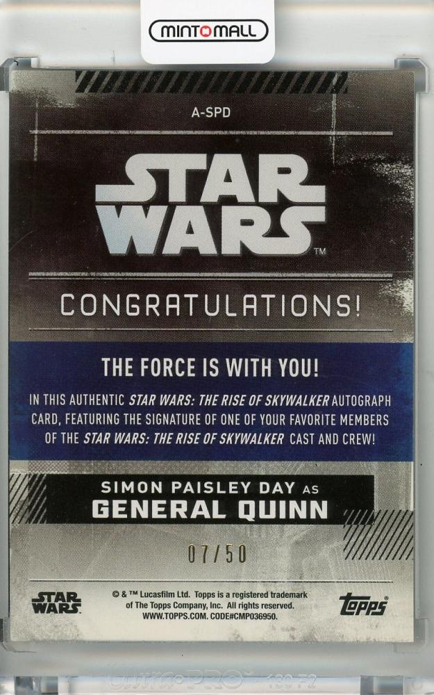 ミントモール / MINT 吉祥寺店 / 2019 Topps Star Wars The Rise of Skywalker Simon ...