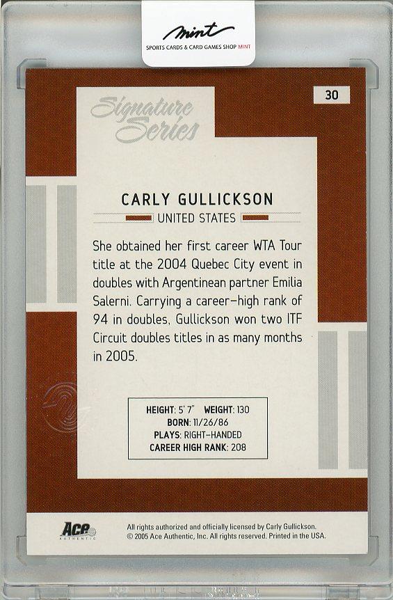 ミントモール / MINT 梅田店 / 【表面スレ傷あり】2005 ACE Authentic Carly Gullickson ...