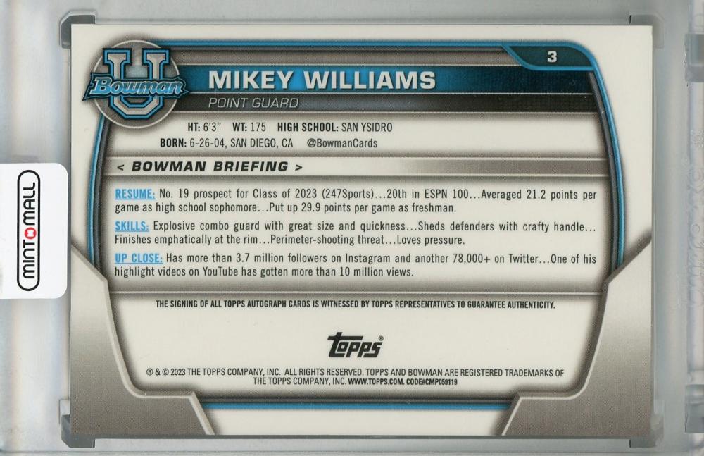 ミントモール / MINT 浦和店 / 2022-23 Topps Bowman University Chrome High School ...