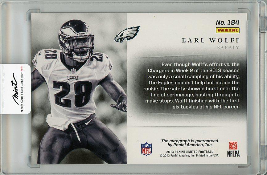 ミントモール / MINT 梅田店 / 2013 PANINI Limited Earl Wolff Autograph 040/299