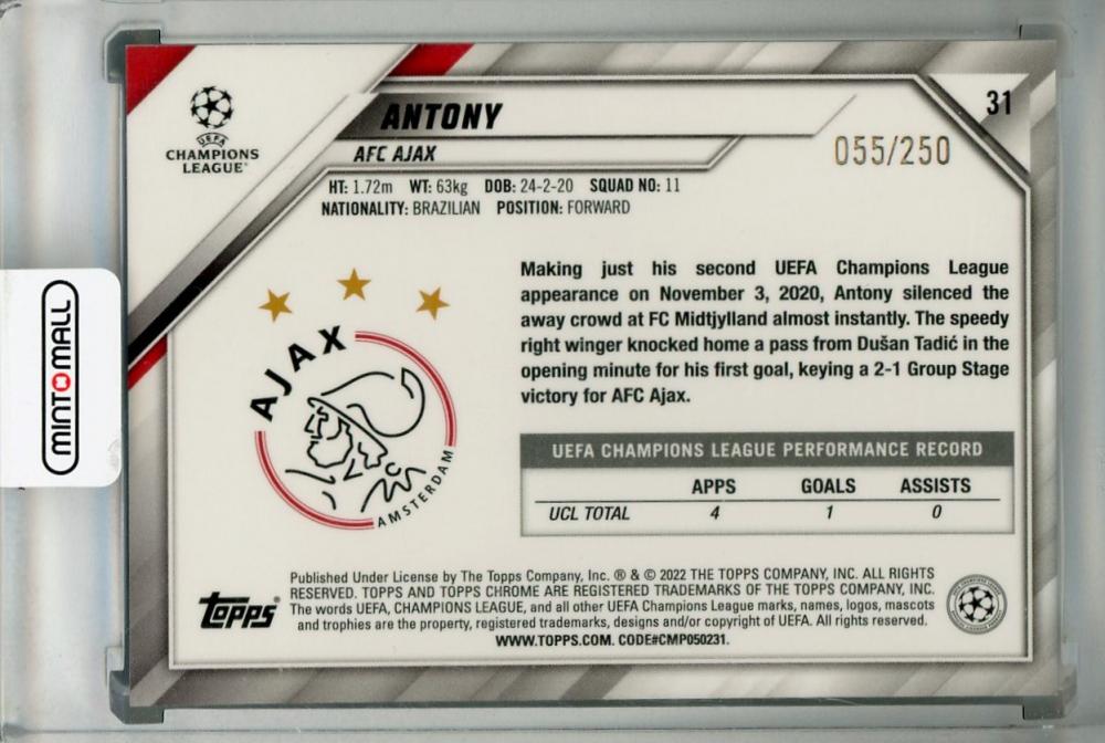 ミントモール / MINT 浦和店 / 2021-22 Topps Chrome UEFA Champions League AFC Ajax ...