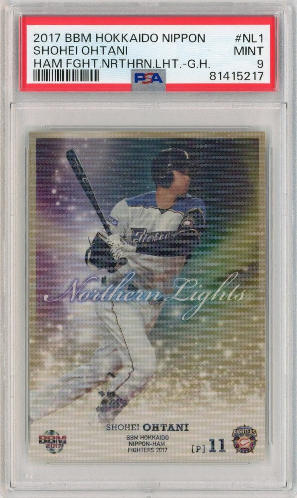 ミントモール / MINT 札幌店 / 2017 BBM 北海道日本ハムファイターズ 大谷翔平 Northern Lights 金紙+ホロPPパラレル 50枚限定 /9 #NL1 PSA9 MINT
