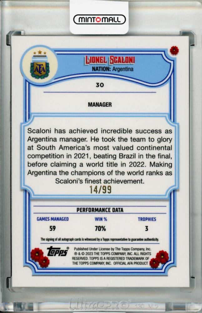 ミントモール / MINT 吉祥寺店 / 2023 TOPPS ARGENTINA FILETEADO Argentina Lionel ...