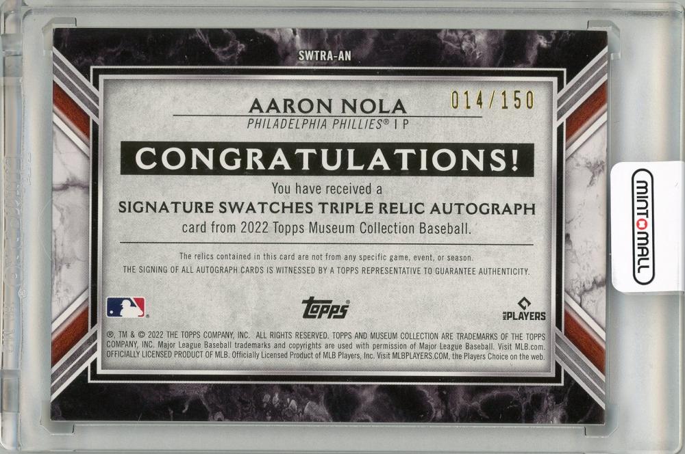 ミントモール / MINT 新宿店 / 2022 TOPPS MUSEUM COLLECTION Signature Swatches ...