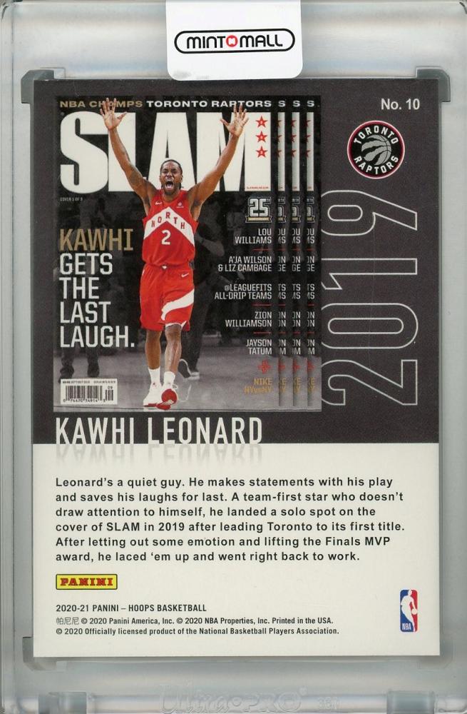 ミントモール / MINT 浦和店 / 2020-21 Panini Hoops Toronto Raptors Kawhi Leonard SLAM