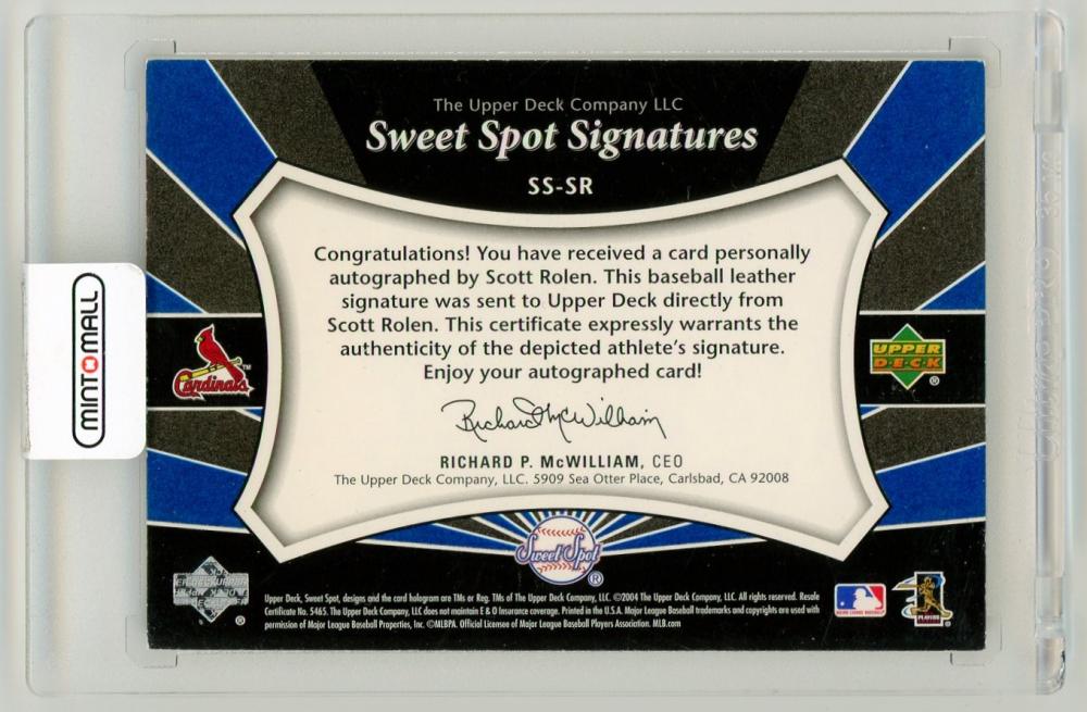 ミントモール / MINT LAB TOKYO店 / 2004 Sweet Spot Signatures #SS-SR Scott ...