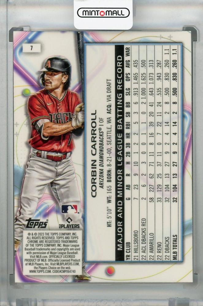 ミントモール / MINT 浦和店 / 2023 Topps Cosmic Chrome Arizona Diamondbacks Corbin Carroll Base(RC)