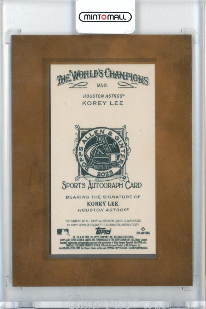 ミントモール / MINT 広島店 / 2023 Topps Allen&Ginter Baseball Autographs Korey Lee