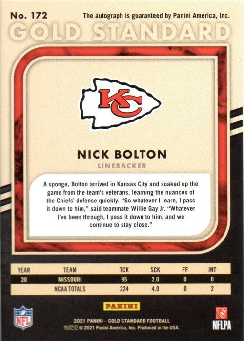 ミントモール / MINT 梅田店 / 2021 PANINI Gold Standard Nick Bolton Autograph (RC ...
