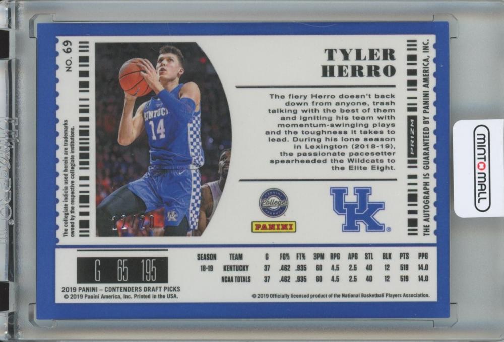 ミントモール / MINT 池袋店 / 2019 Panini Contenders Draft Picks Tyler Herro ...