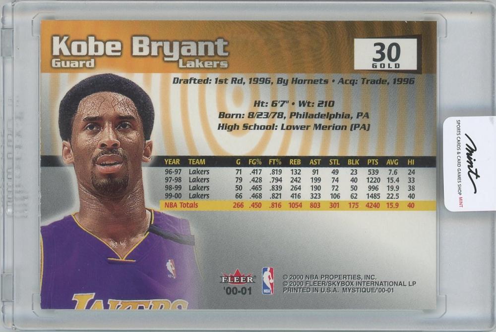 ミントモール / MINT 横浜店 / 2000-01 FLEER Mystique Gold #30 / KOBE BRYANT(Los Angeles Lakers)
