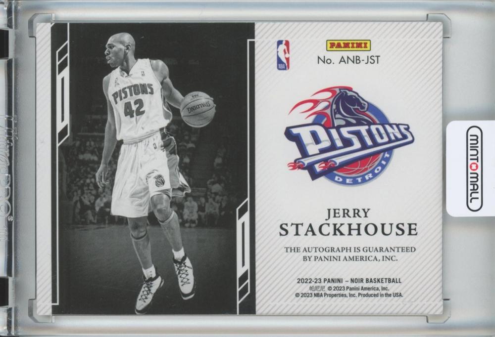 ミントモール / MINT 池袋店 / 2022-23 Panini Noir Jerry Stackhouse Auto Noir ...