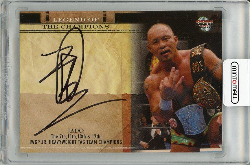 ミントモール / MINT 梅田店 / 2011 BBM プロレスリングカード 「チャンピオン伝説」 邪道 直筆サインカード 25/89