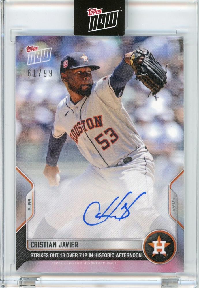 ミントモール / MINT 新宿店 / 2022 TOPPS NOW Autographs(7IP13K) / Cristian Javier ...