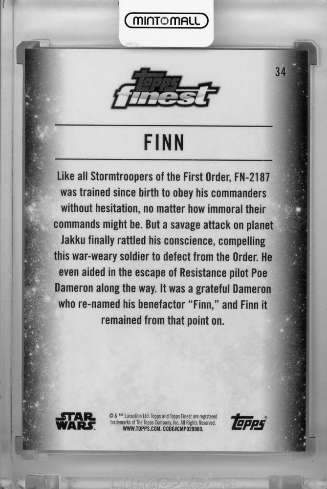 ミントモール / MINT 浦和店 / 2018 Topps Finest Star Wars Finn Base Gold ...