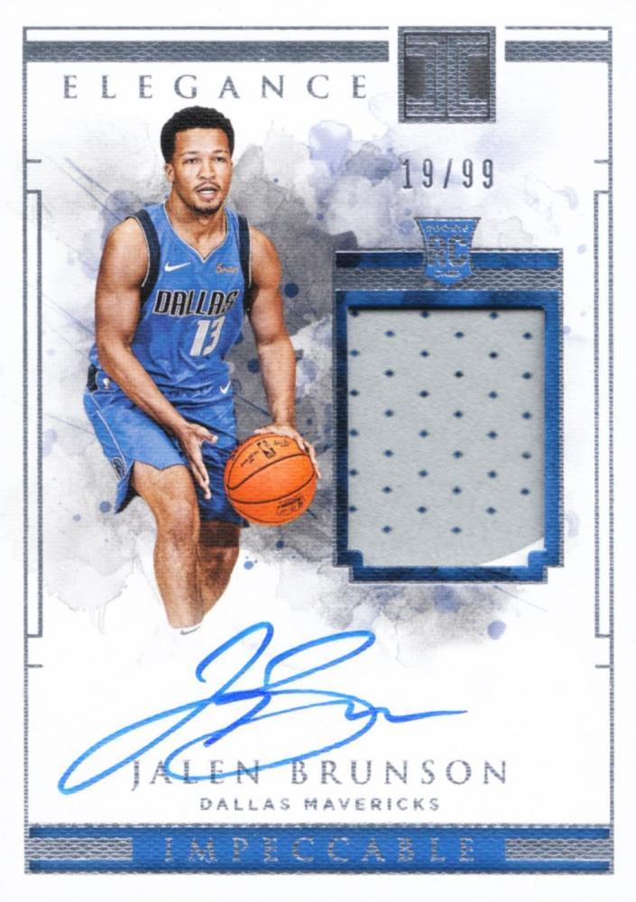 ミントモール / MINT 札幌店 / 2018-19 PANINI Impeccable Jalen Brunson Elegance ...