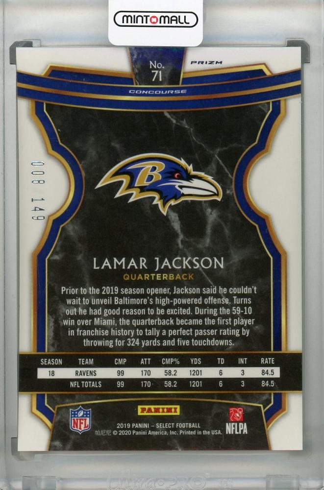 ミントモール / MINT 浦和店 / 2019 Panini Select Baltimore Ravens Lamar Jackson ...