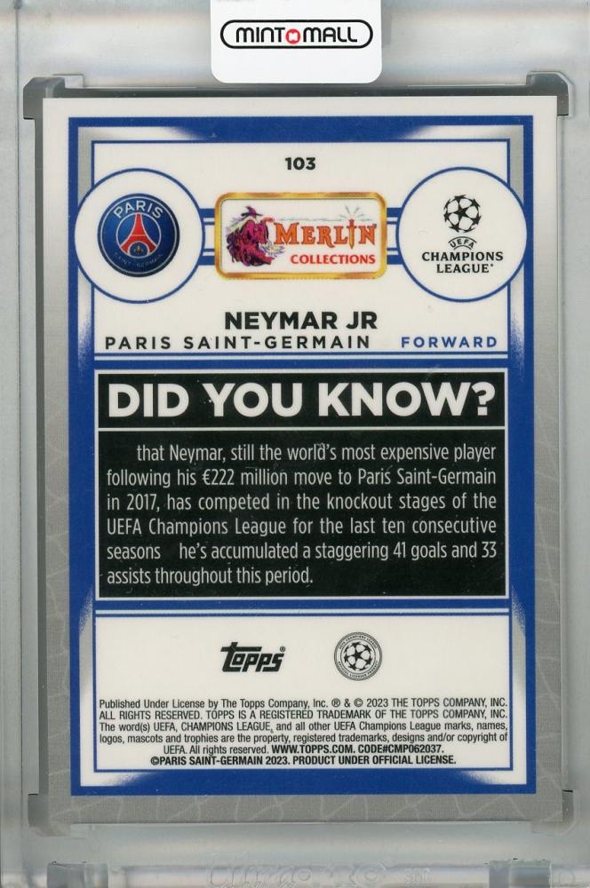 ミントモール / MINT 浦和店 / 2022-23 Topps Merlin Chrome Paris Saint-Germain ...