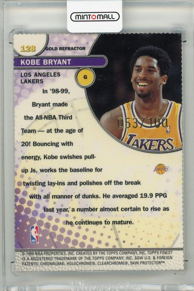 ミントモール / MINT LAB TOKYO店 / 1999-00 Finest Kobe Bryant #128 Gold ...