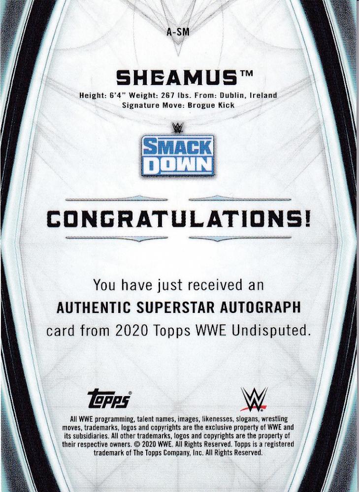 ミントモール / MINT 浦和店 / 2020 Topps WWE Undisputed Sheamus Autographs 139/199