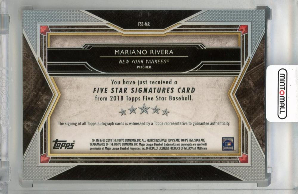 ミントモール / MINT 新宿店 / 2018 TOPPS Five Star Signatures #FSSMR / Mariano ...