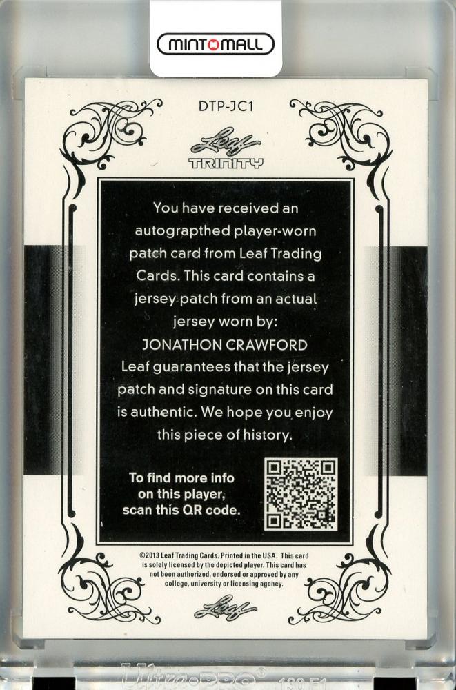 ミントモール / MINT 立川店 / 2013 Leaf Trinity Baseball Jonathon Crawford Patch ...