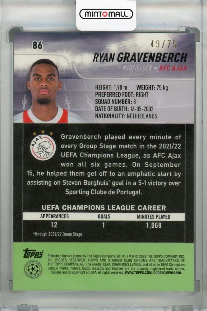 ミントモール / MINT 浦和店 / 2021-22 Topps Stadium Club Chrome UEFA Champions League AFC Ajax Ryan ...