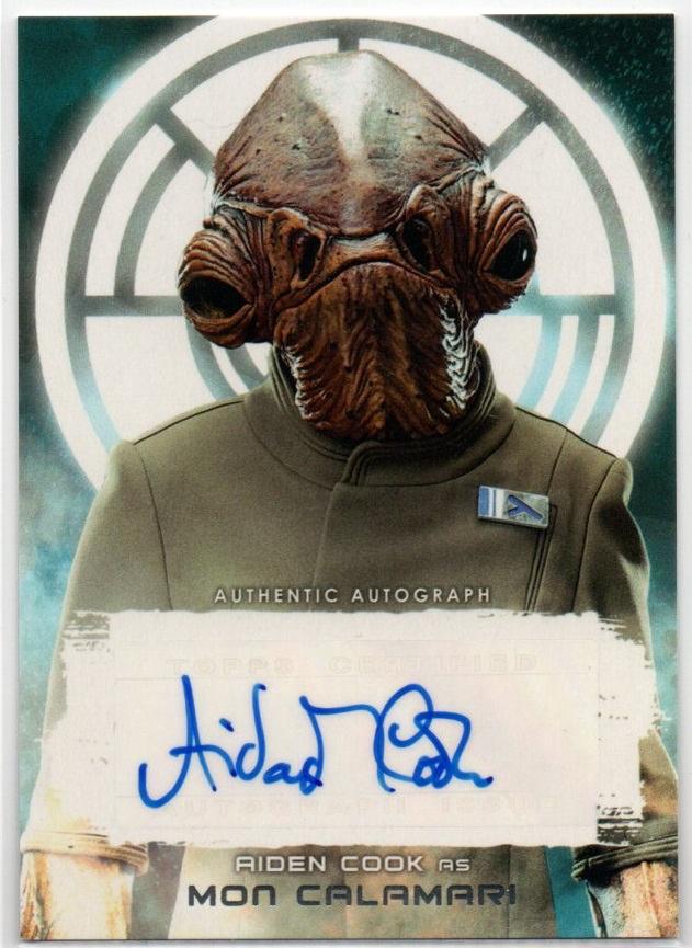 ミントモール / MINT 池袋店 / 2017 TOPPS Star Wars The Last Jedi Autograph Aidan ...