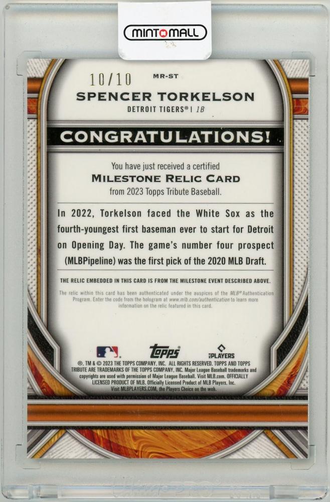 ミントモール / MINT LAB TOKYO店 / 2023 Topps Tribute Milestone Relic Card #MR ...